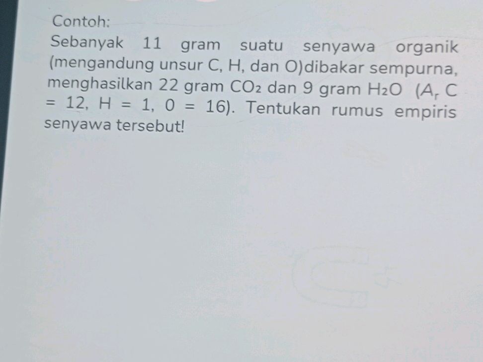 Contoh: Sebanyak 11 gram suatu senyawa | StudyX