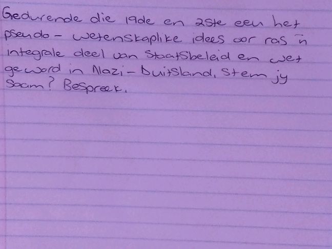 Gedurende die 19de en 2ste een het psendo - | StudyX