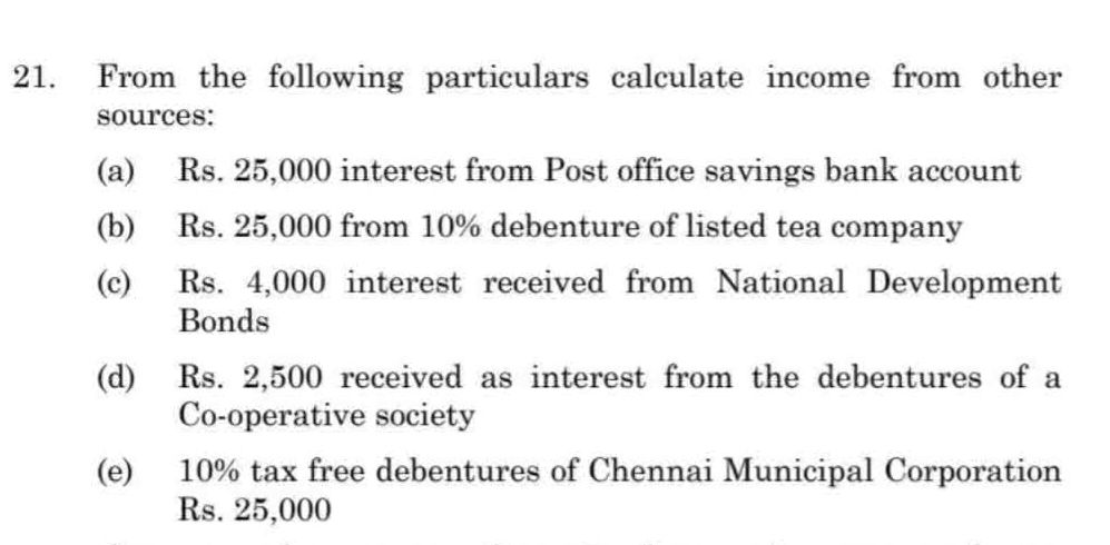 21. From the following particulars calculate | StudyX