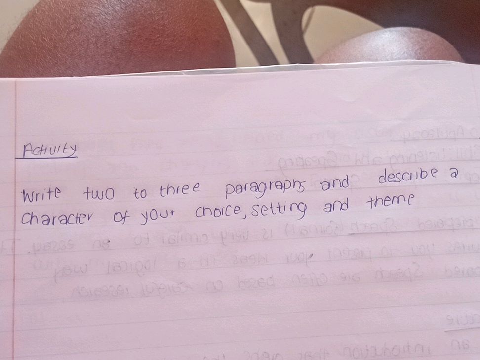 Write two to three paragraphs and describe a | StudyX