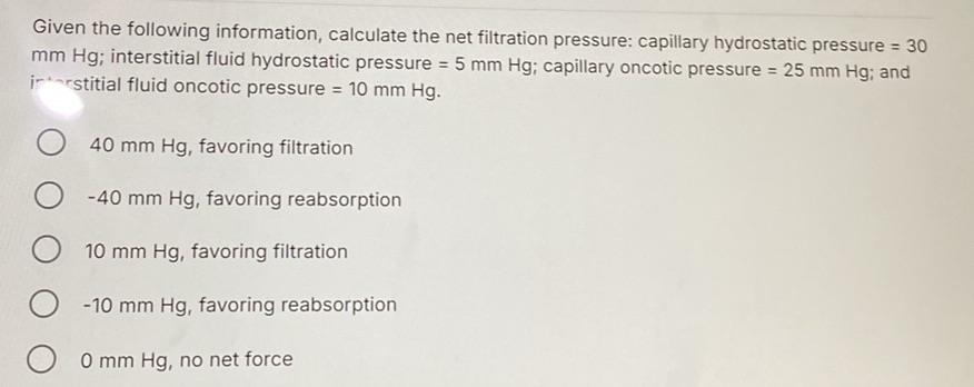Given the following information, calculate | StudyX