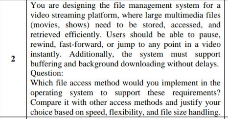 You are designing the file management system | StudyX