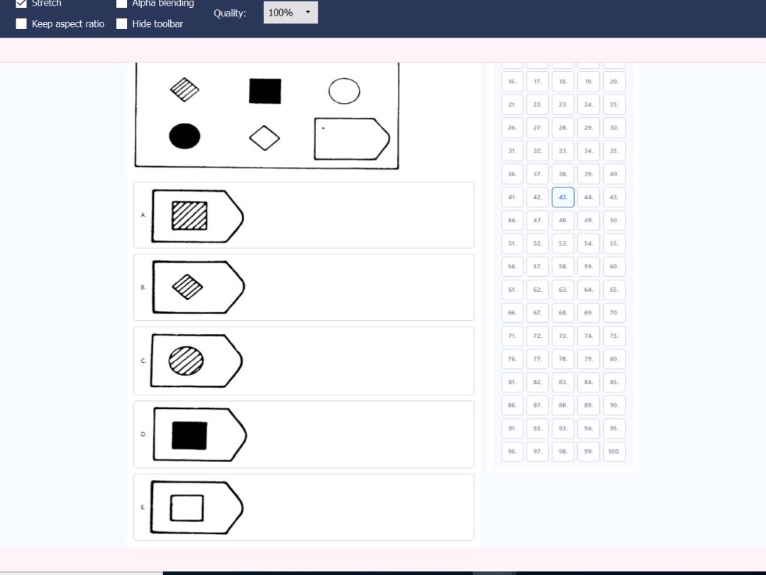 A visual pattern recognition question. | StudyX