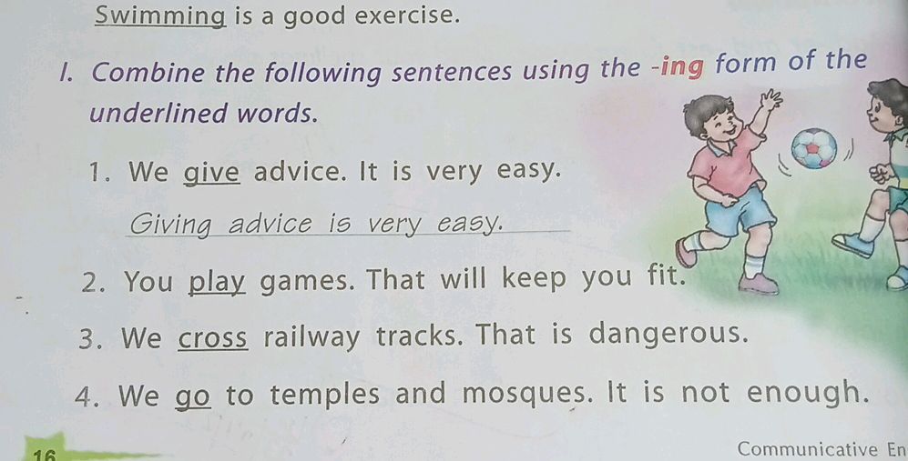 I. Combine the following sentences using the | StudyX