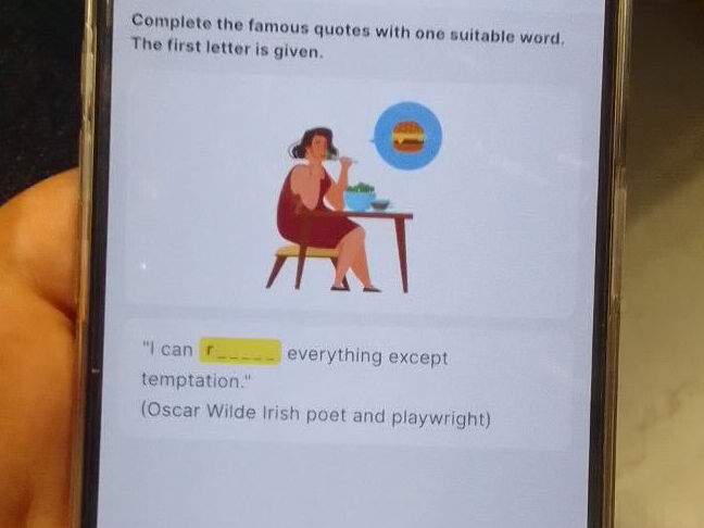 Complete the famous quotes with one suitable | StudyX