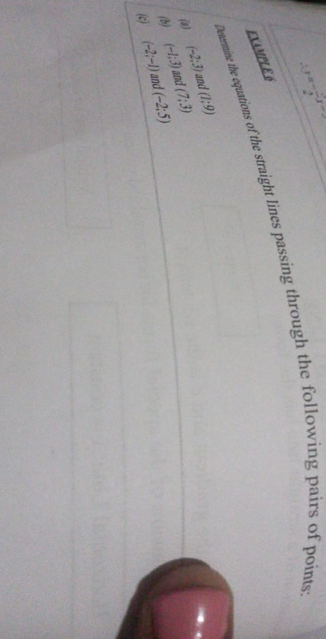 Determine the equations of the straight | StudyX
