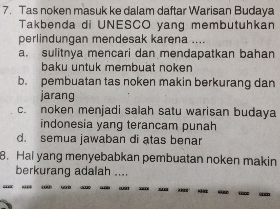 7. Tas noken masuk ke dalam daftar Warisan | StudyX