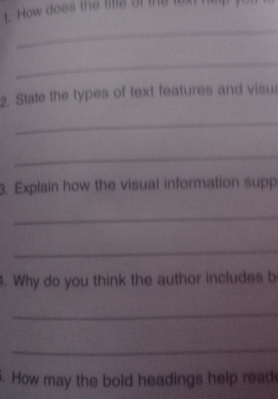How does the title of the text help you to?