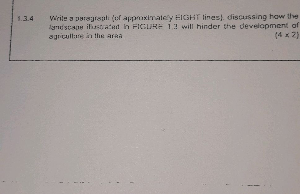 1.3.4 Write a paragraph (of approximately | StudyX