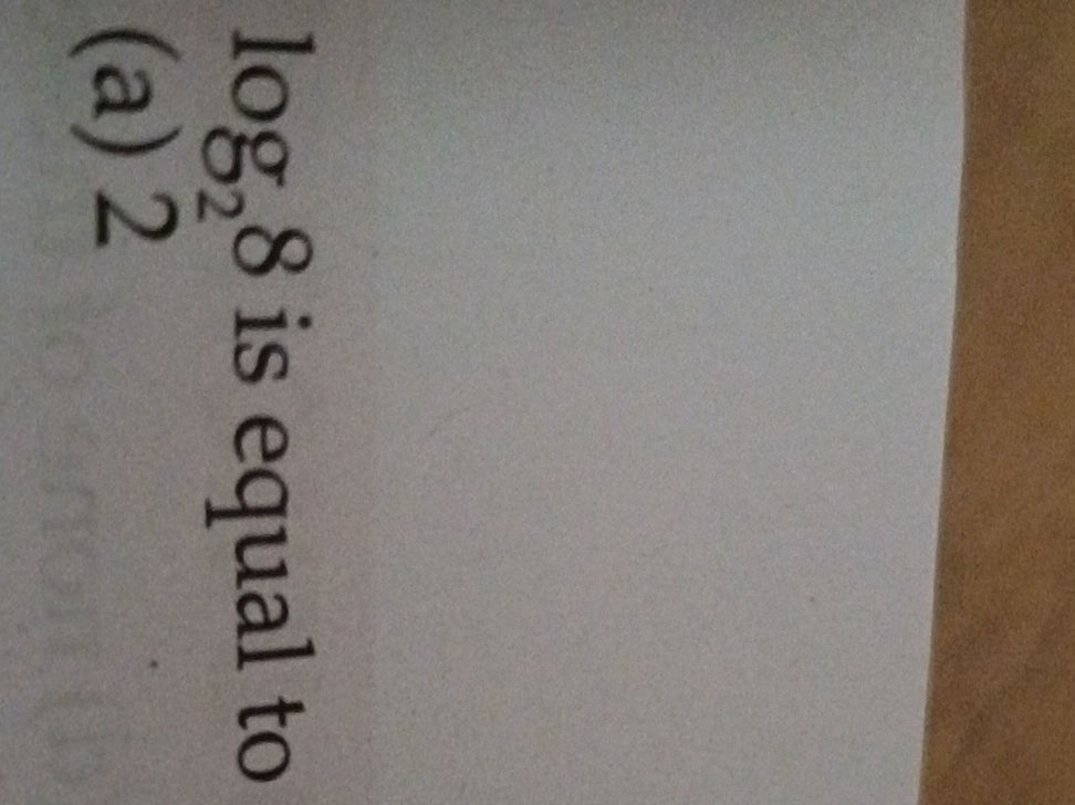 Calculate Logarithm: log base 2 of 8 | StudyX