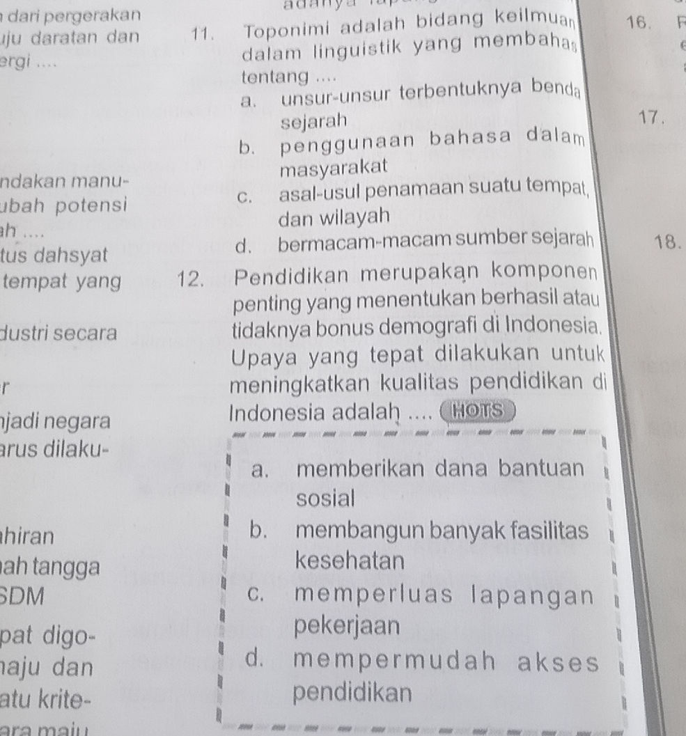 12. Pendidikan merupakan komponen penting | StudyX