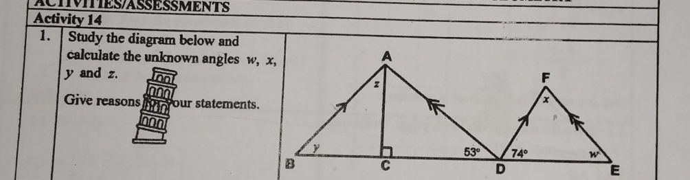 Study the diagram below and calculate the | StudyX
