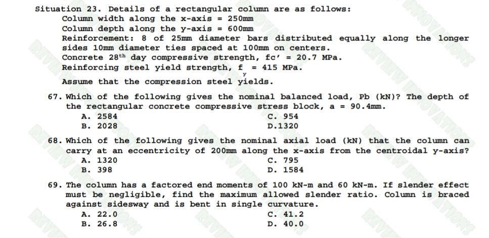 Situation 23. Details of a rectangular | StudyX