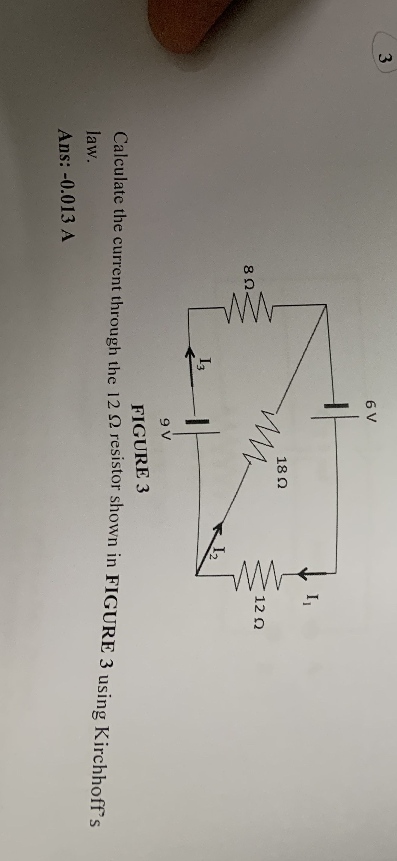 Calculate the current through the 12 $ $ | StudyX