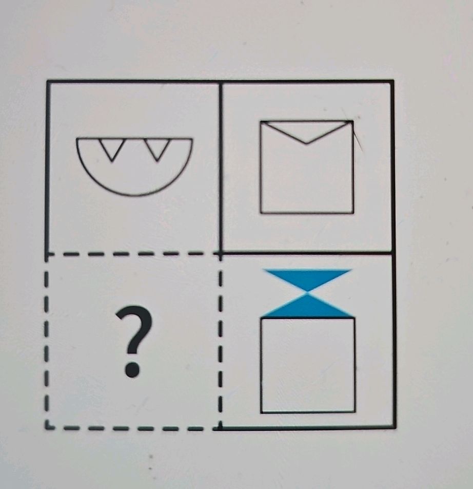 Identify the missing element in the pattern. | StudyX