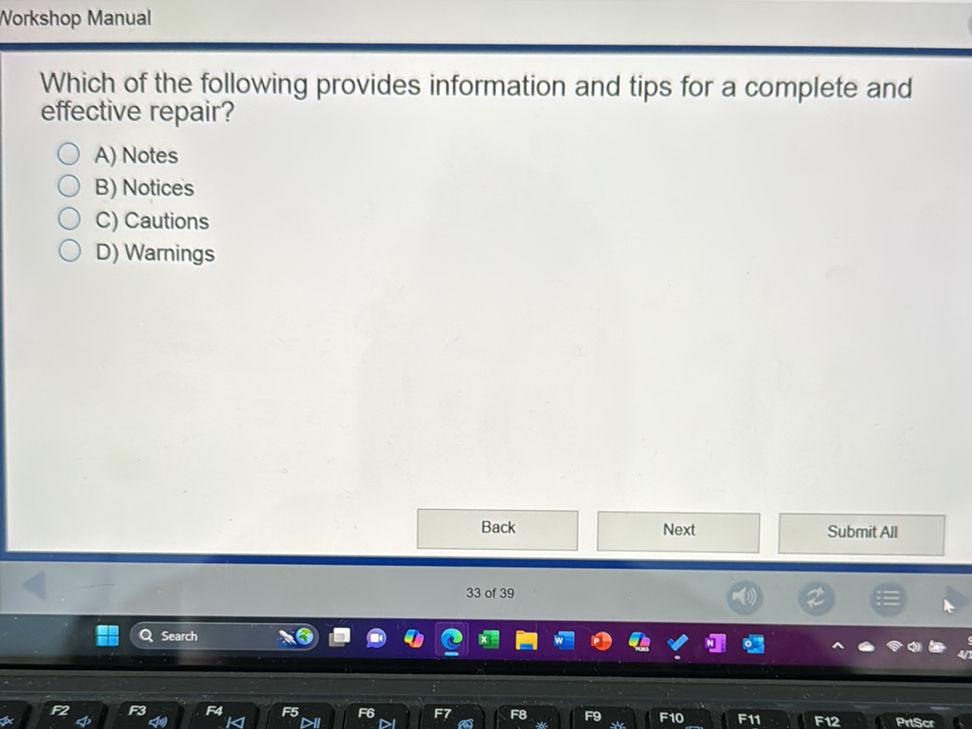 Which of the following provides information | StudyX