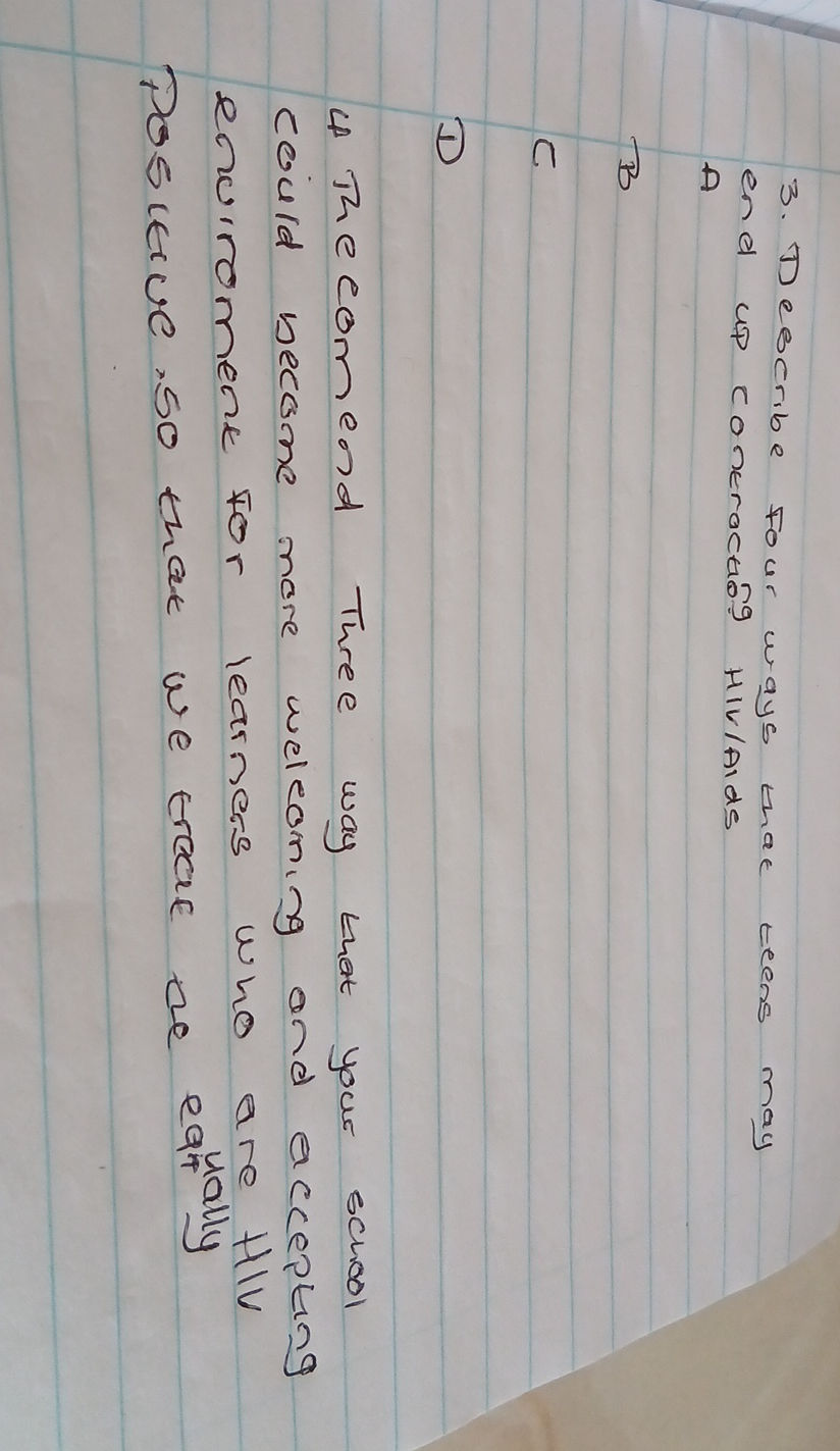 3. Describe four ways that teens may end up | StudyX