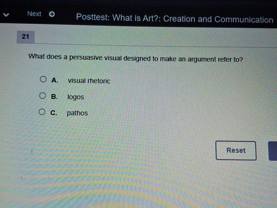 What does a persuasive visual designed to | StudyX