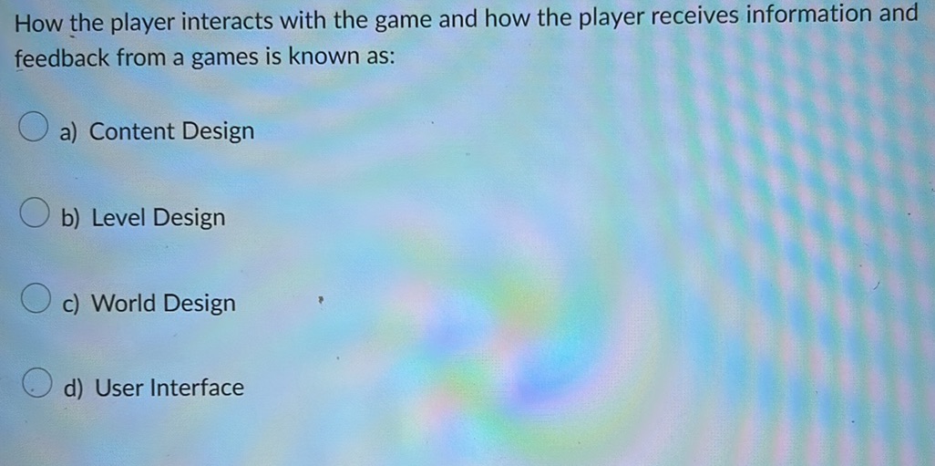 How the player interacts with the game and | StudyX