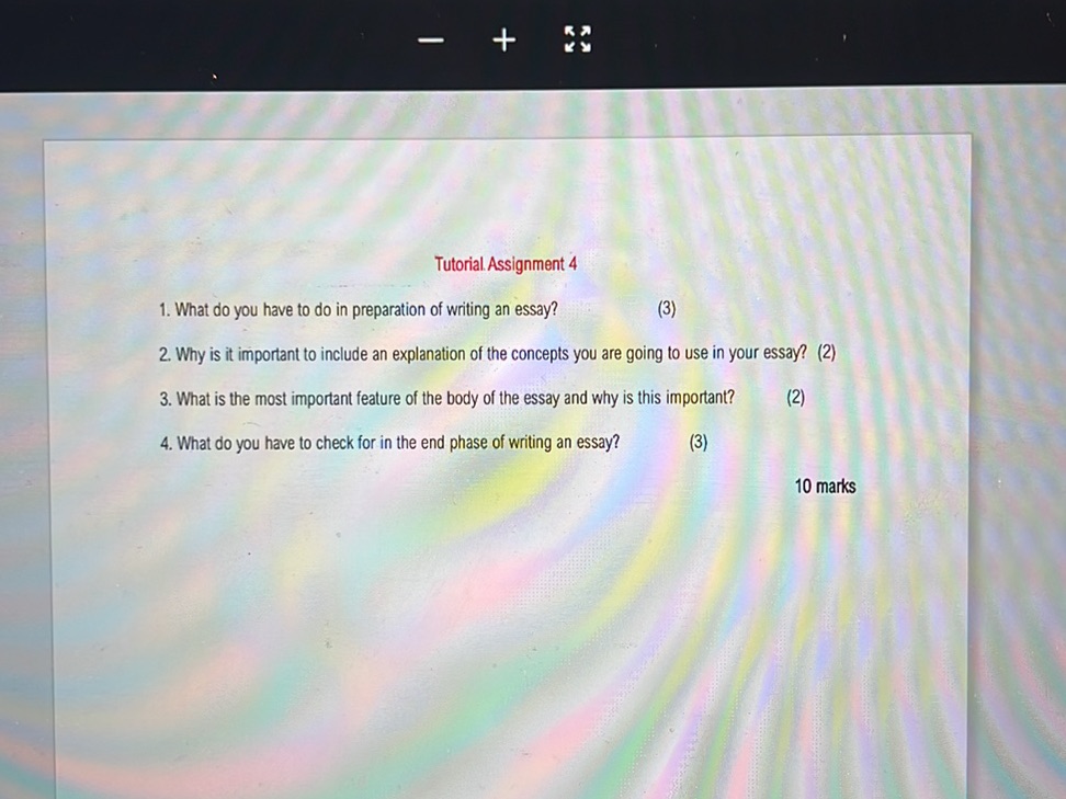 Tutorial Assignment 4 1. What do you have | StudyX