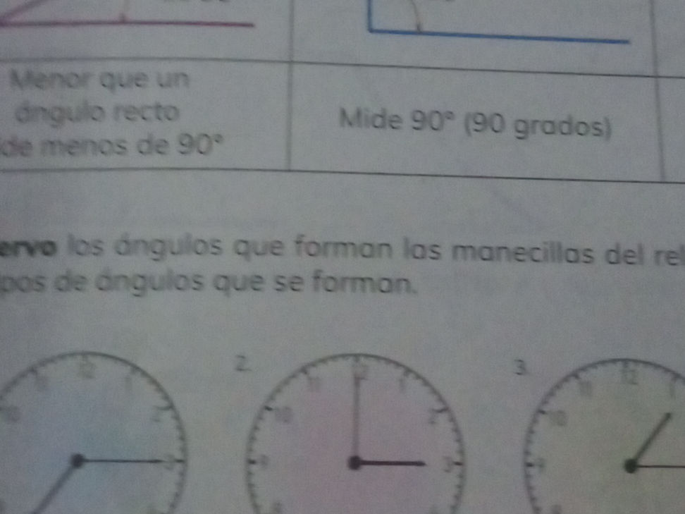 Observa los ángulos que forman las