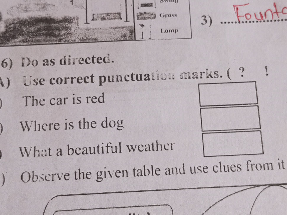 6) Do as directed. A) Use correct | StudyX