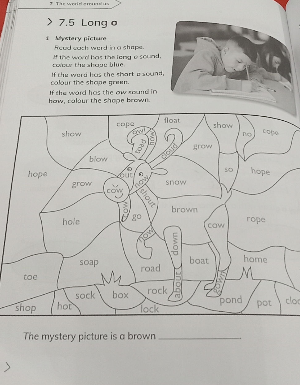 1 Mystery picture Read each word in a shape. | StudyX