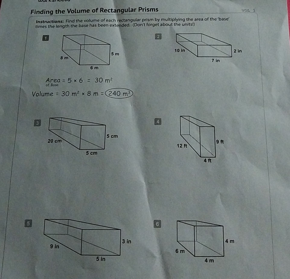 Finding the Volume of Rectangular Prisms | StudyX
