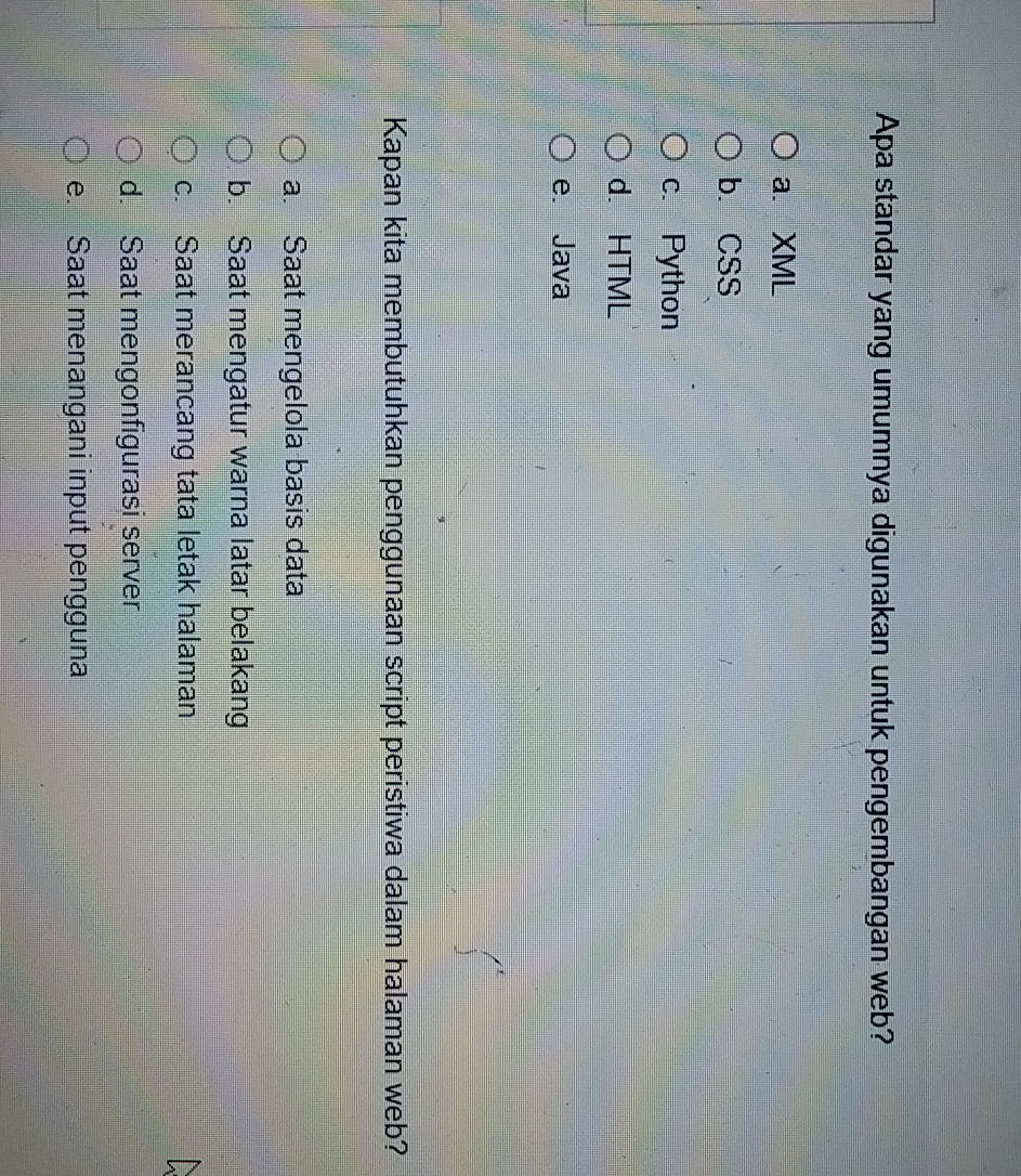 Apa standar yang umumnya digunakan untuk | StudyX