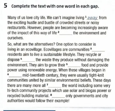 5 Complete the text with one word in each | StudyX