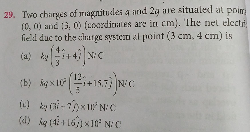 29. Two charges of magnitudes $q$ and $2q$ | StudyX
