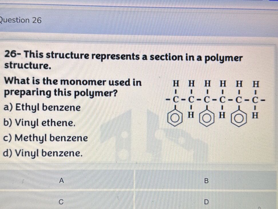 26- This structure represents a section in a | StudyX