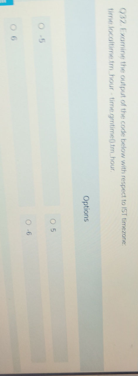 Q32. Examine the output of the code below | StudyX