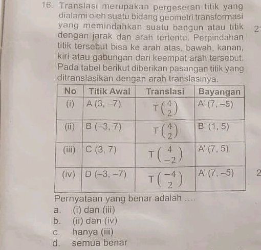 Pada tabel berikut diberikan pasangan titik | StudyX