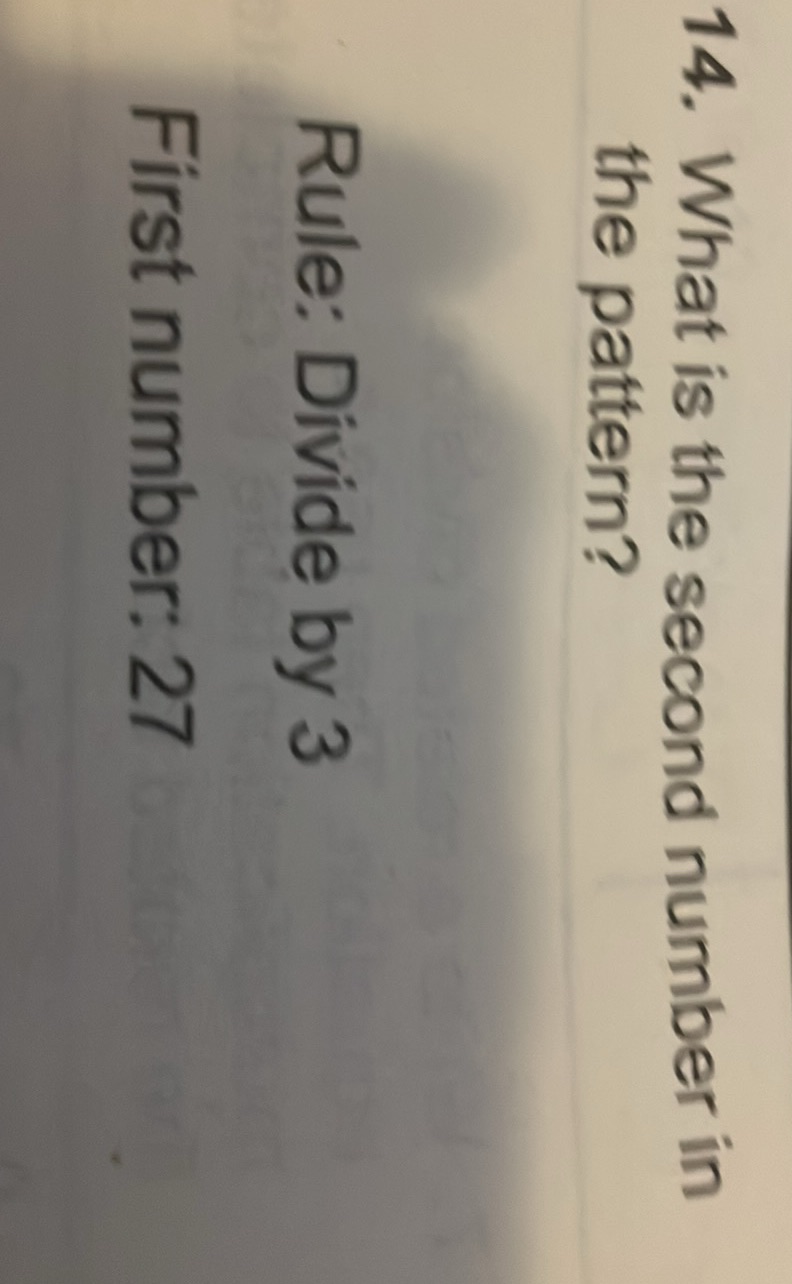 14. What is the second number in the | StudyX