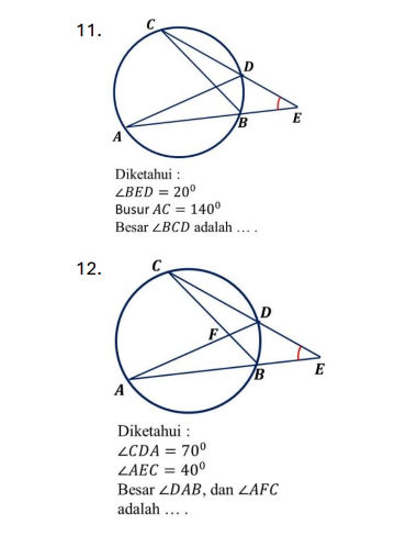 11. [Diagram of a circle with points A, | StudyX