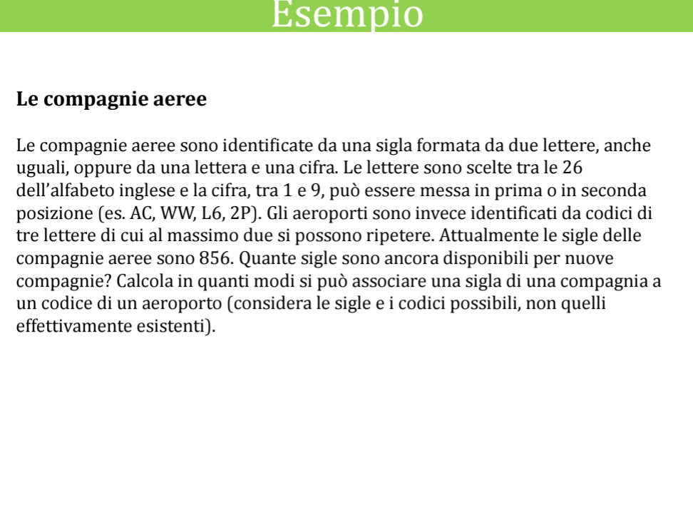 Le compagnie aeree sono identificate da una | StudyX