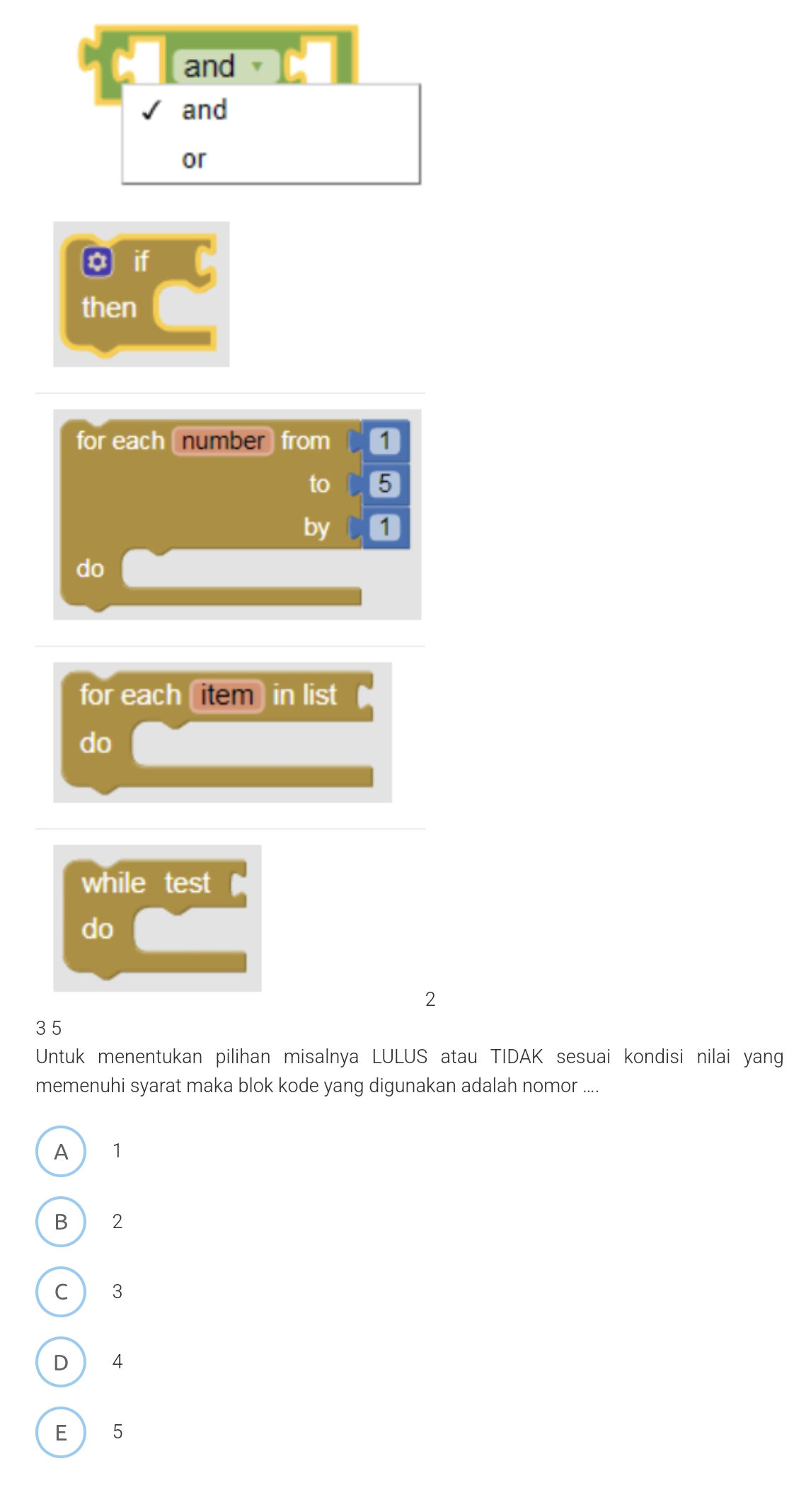 Untuk menentukan pilihan misalnya LULUS atau | StudyX
