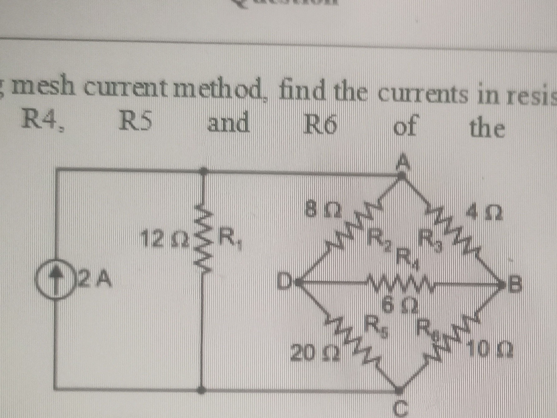 Using mesh current method, find the currents | StudyX