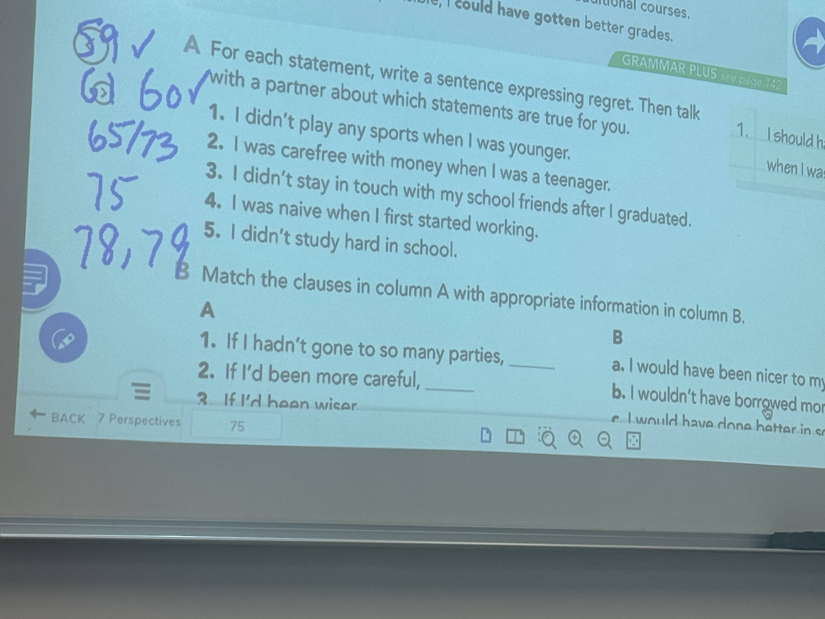 A For each statement, write a sentence | StudyX