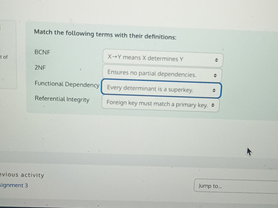 Match the following terms with their | StudyX