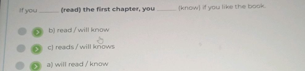 If you ____ (read) the first chapter, you | StudyX