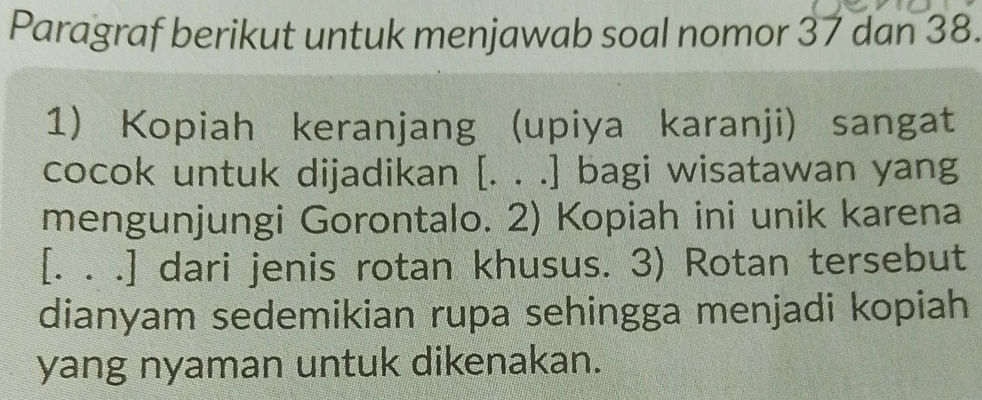Paragraf berikut untuk menjawab soal nomor | StudyX