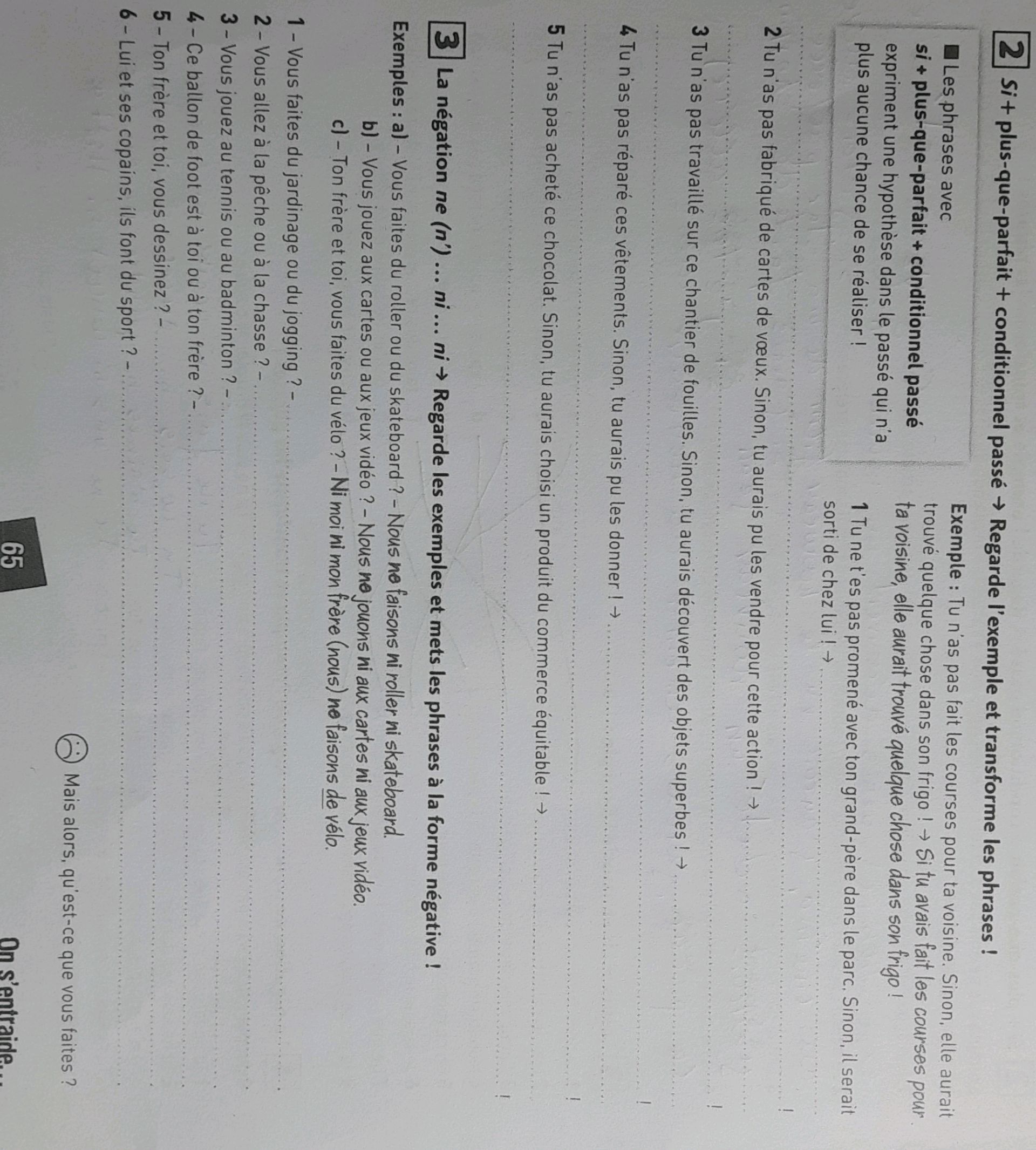 2 Si + plus-que-parfait + conditionnel passé | StudyX