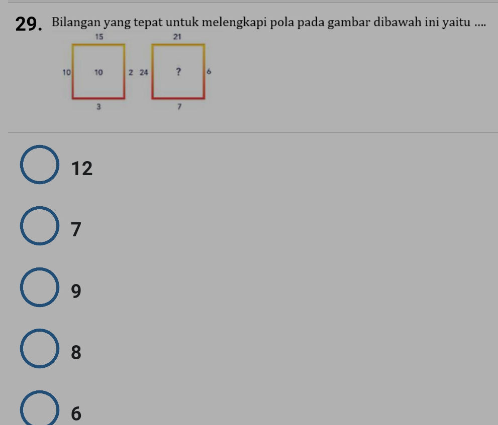 29. Bilangan yang tepat untuk melengkapi | StudyX
