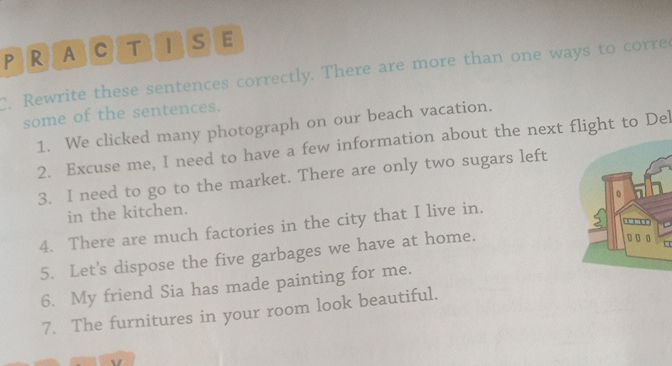 Rewrite these sentences correctly. There are | StudyX