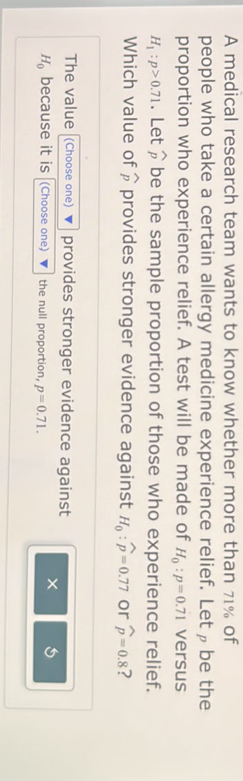 A medical research team wants to know | StudyX