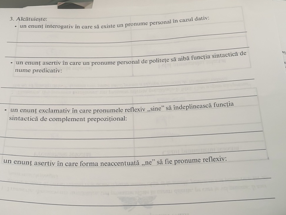 3. Alcătuiește: - un enunț interogativ în | StudyX