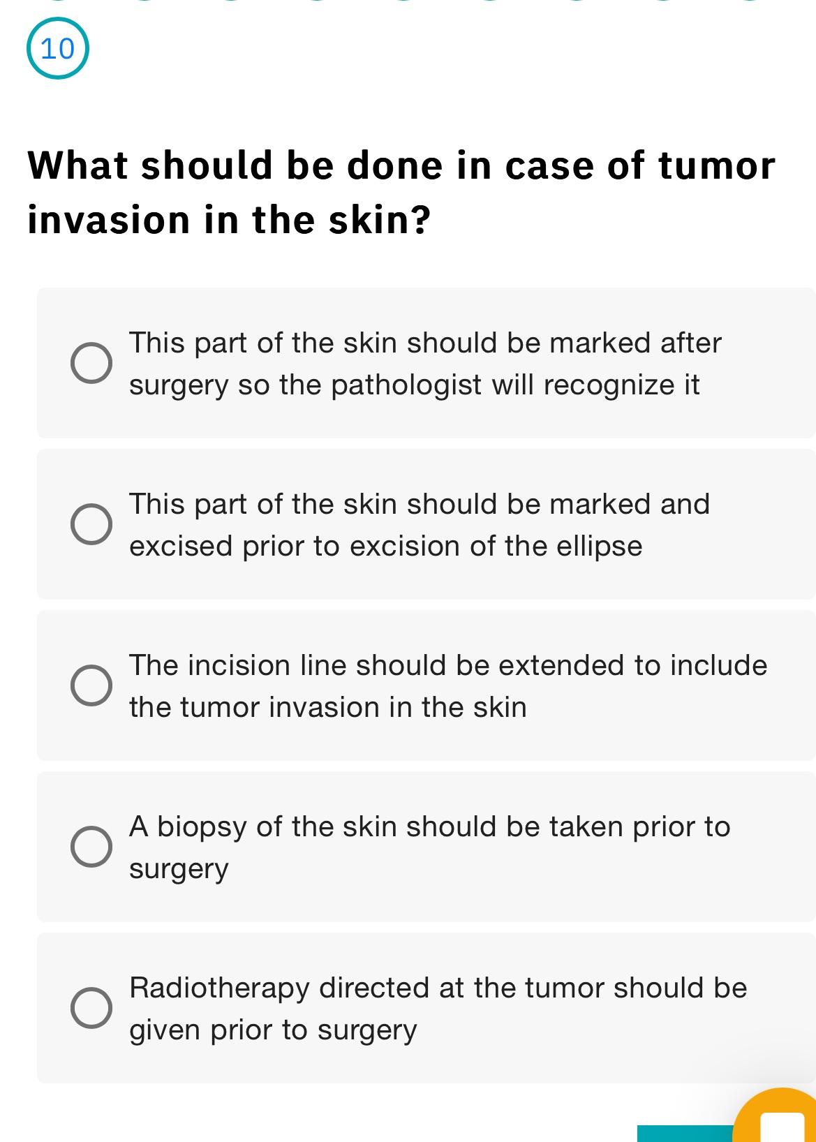 What should be done in case of tumor | StudyX