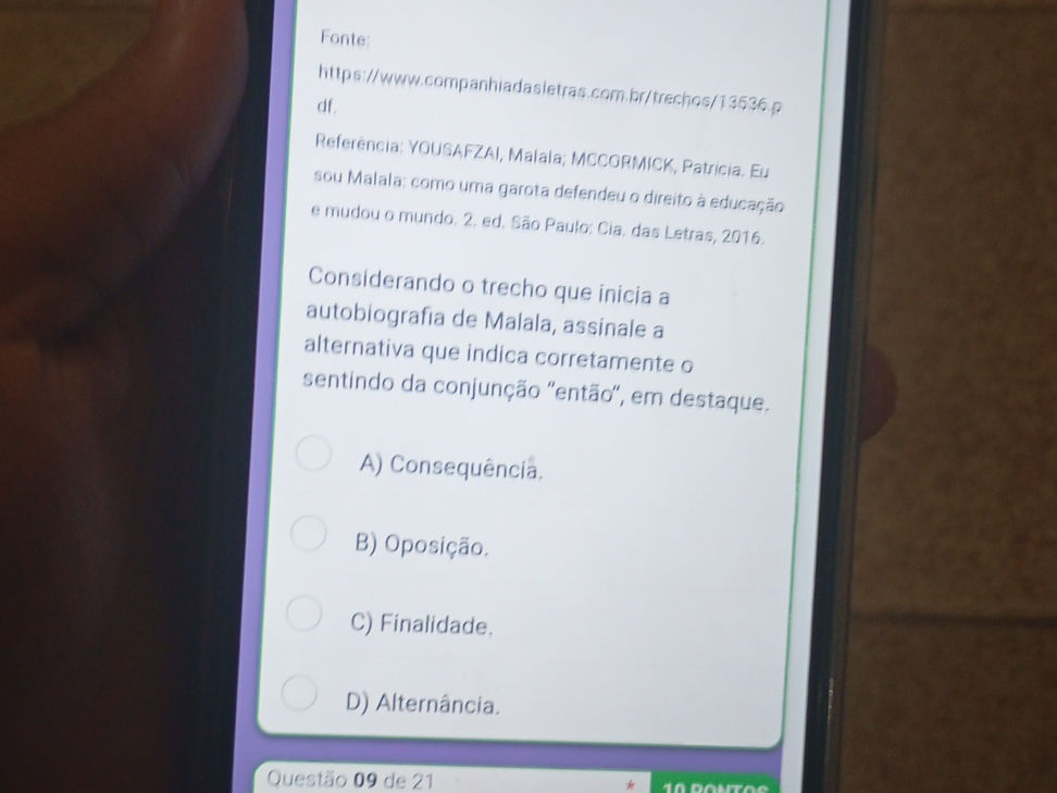 Considerando o trecho que inicia a | StudyX Considerando o trecho que inicia a | StudyX